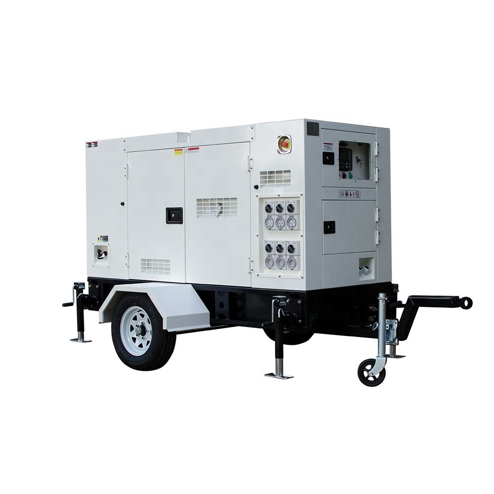 Trailer mobile famous FAW 50kva diesel generator silent alternator ...