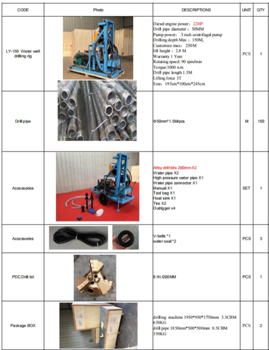 LY-150 Water Well Drilling Rig sldb - Afrimart Online